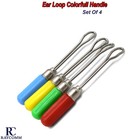 Medical Ear Pick Loop Set Of 4 ENT Ear Wax Removal Dermatology ...