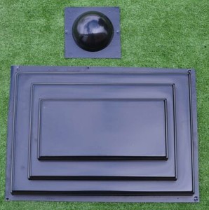 Concrete Mold Pier Caps Fence Capping 17.71x12.20in(450x310mm) ABC ...