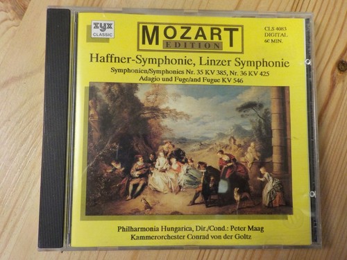Mozart - Haffner-Symphonie,Linzer Symphonie. zyx Classic CD | eBay