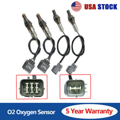 4PCS O2 Oxygen Sensor For 2005-2008 Honda Pilot Acura RL 3.5L 2006-08 ...
