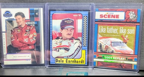 X3 Dale Earnhardt Sr & Dale Jr 91 Maxx Father Son Duo Nascar Racing 3 ...