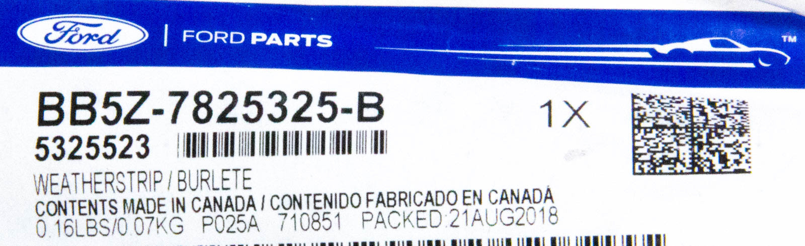 NEW OEM 2011-2019 Ford Explorer Rear Door Front Weatherstrip Seal LH ...