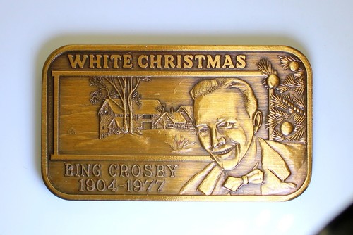 BING CROSBY WHITE CHRISTMAS 1977 GREATHOUSE BRONZE BAR RARE S/N #48 | eBay