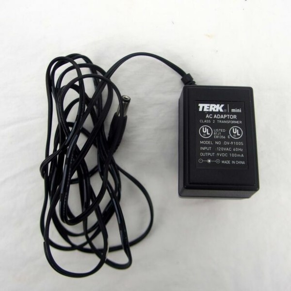 TERK Mini Antenna AC Adapter Dv-9100s 9vdc 100ma E81356 for sale online ...