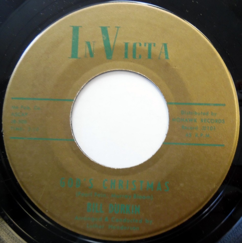 BILL DURKIN 45 Till There Was You / God's Christmas VG++ Obscure POP ...