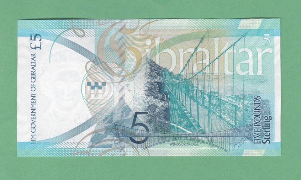 Gibraltar 5 Pound Notes P-New UNCIRCULATED | eBay