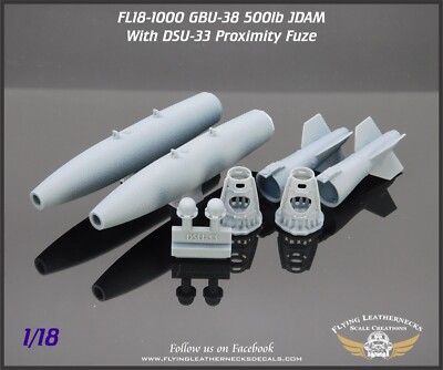 1/18 Flying Leathernecks FL18-1000 GBU-38 500lb JDAM with DSU-33 Fuze ...