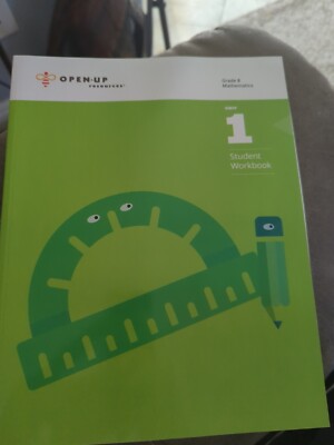 Open Up Resources Grade 8 Unit 1 Mathematics student workbook | eBay