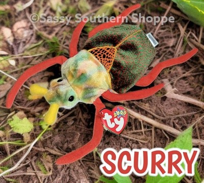🪳 SCURRY 🪳 2000 Ty Beanie Babies Colorful BEETLE Bug *MWMT* | eBay