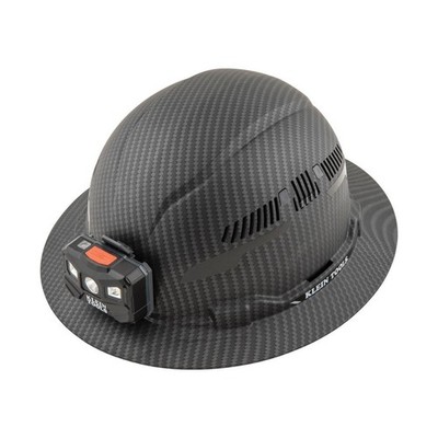 Klein Tools 60347 Hard Hat, Vented Full Brim, Class C, Premium KARBN ...