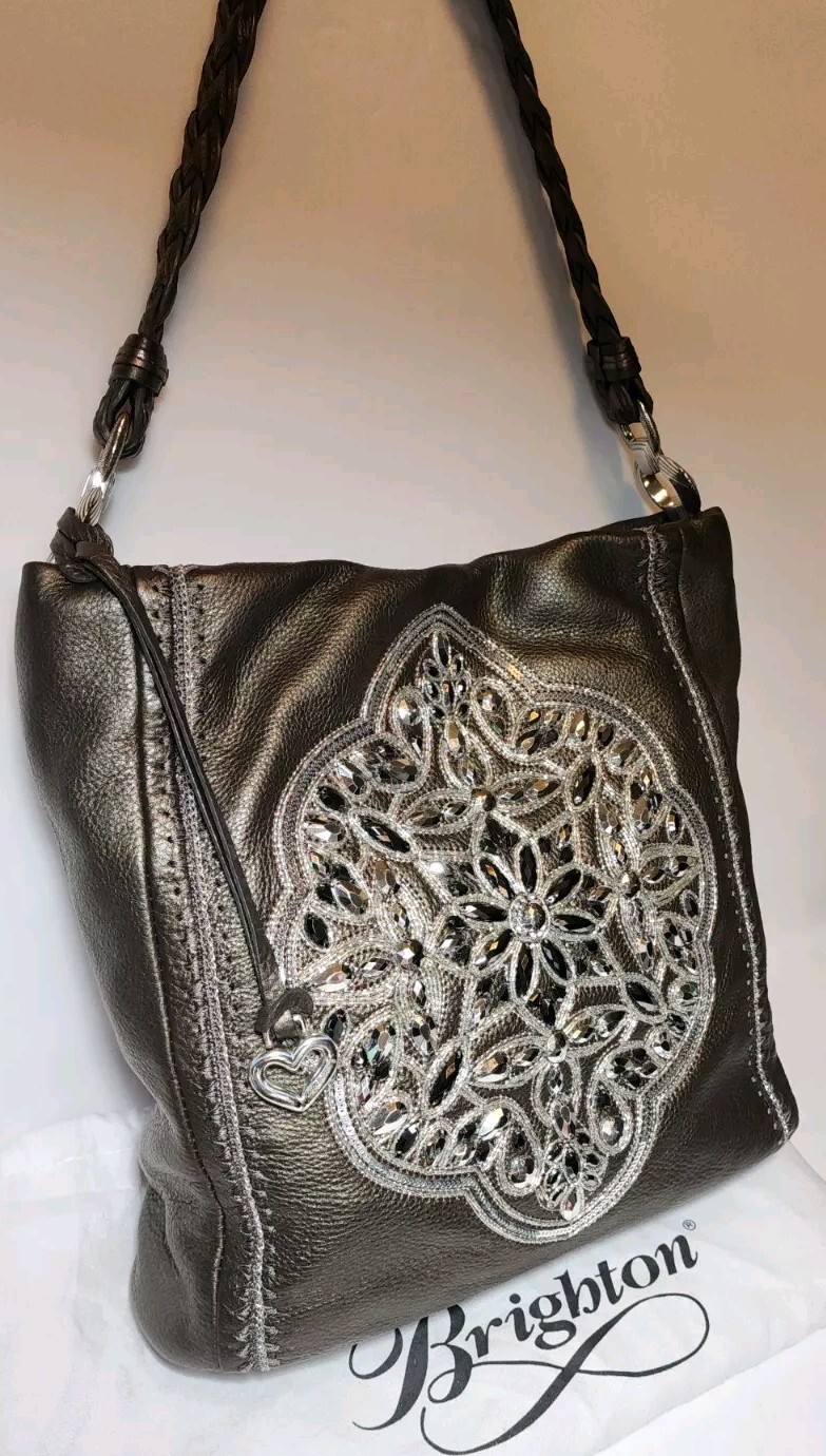 BRIGHTON PEWTER ANJU MASTERPIECE COLLECTION JEWELED EMBELLISHED ...