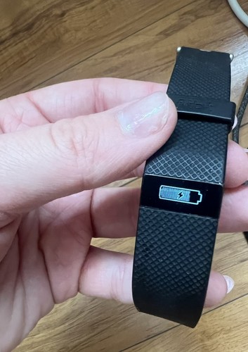 Fitbit Charge HR Wireless Activity Wristband - Black, Size Large, Not ...