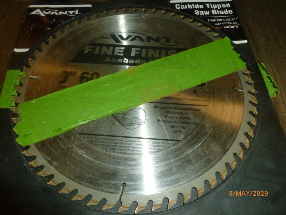 Avanti Fine Finish 10” 60 Teeth Carbide Tipped Saw Blade | eBay