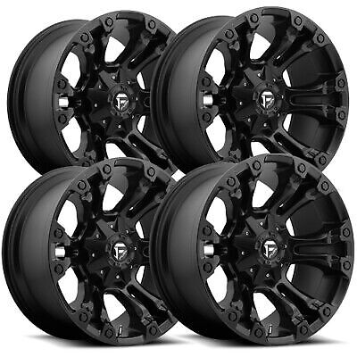 (Set of 4) Fuel D560 Vapor 18x9 8x170 -12mm Matte Black Wheels Rims 18 ...