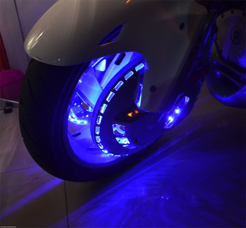 Ring of Fire Blue Brake Disc Rotors Covers For Honda GOLDWING GL1800 ...