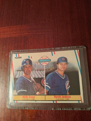 1988 Fleer MARK GRACE / DARRIN JACKSON RC #641 Rookie Card - Chicago ...