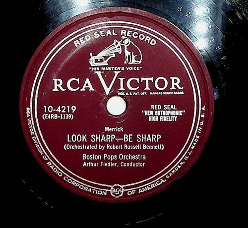 1954 Boston Pops Orchestra Look Sharp Be Sharp Candlelight Waltz 78 ...
