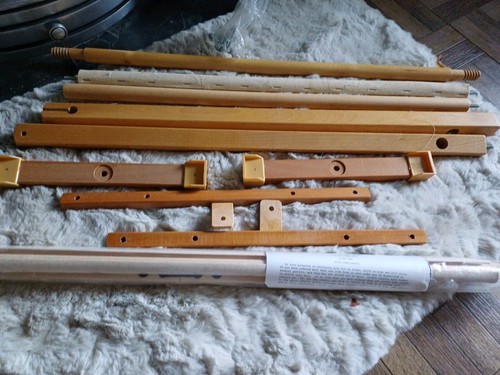 Needlepoint Embroidery Tapestry Scroll Frame Beech Wooden Cross Stitch ...