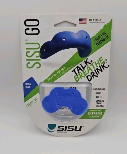SISU | SISU GO Mouth Guard | 1.6mm | MouthGuard Adult Athletes - Blue ...