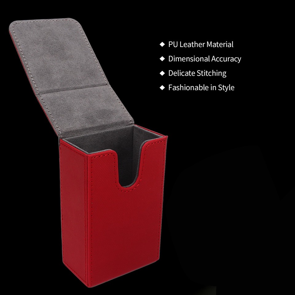 Red Tarot Storage Box With Sun Moon Design Large Size PU Leather Tarot ...