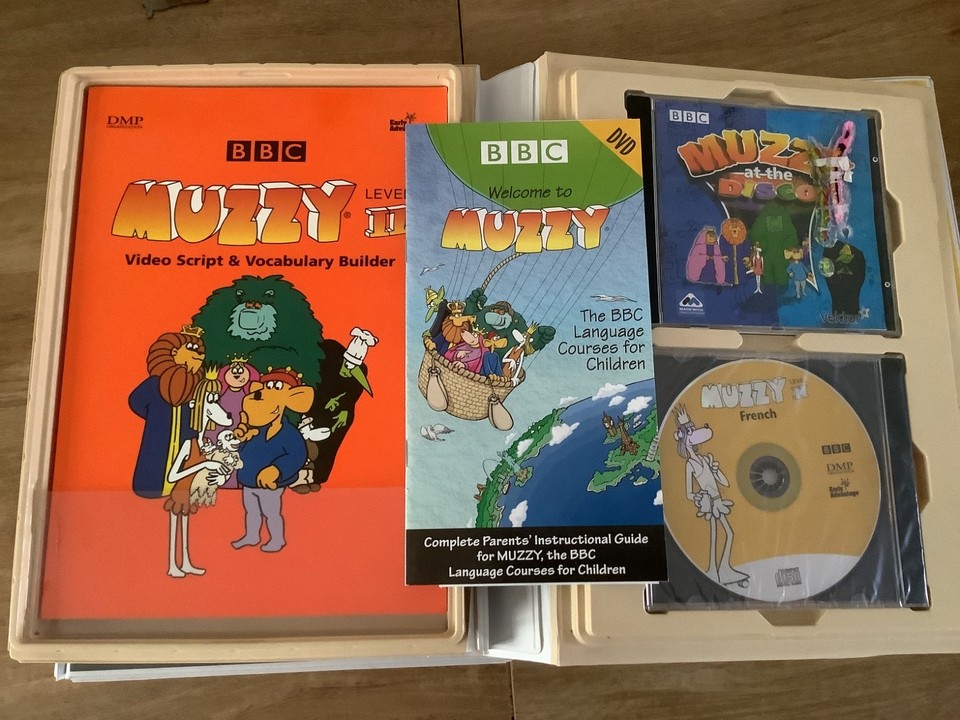 BBC Muzzy Kids French Language Course Level 1 & 2 dvd plus Interactive ...