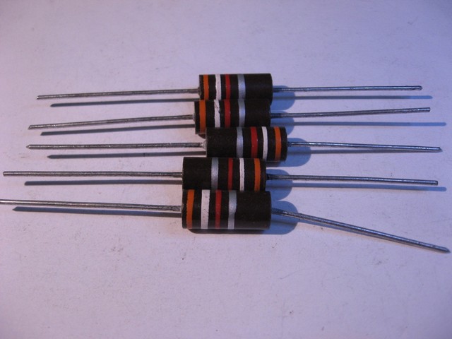 Resistor 2W 3.9K 3900 Ohm 3K9 10% Carbon Composition - NOS Qty 5 | eBay