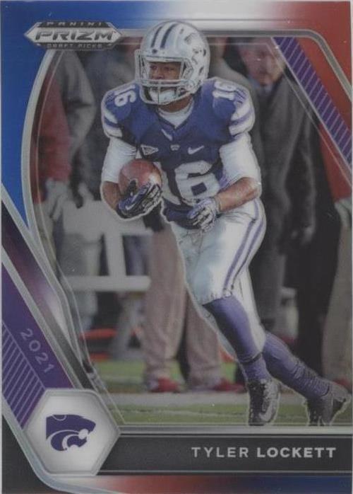 2021 Panini Prizm Draft Picks - Tyler Lockett #40 Red White & Blue ...