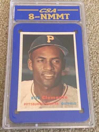 BOB ROBERTO CLEMENTE 1957 TOPPS #76 PITTSBURGH PIRATES CSA 8 Lowest ...