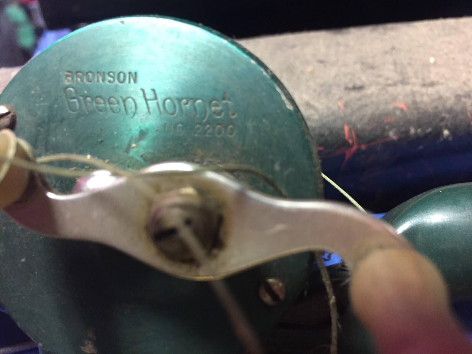 Vintage Bronson Green Hornet no. 2200 fishing reel & ELL Rod ( Detroit ...