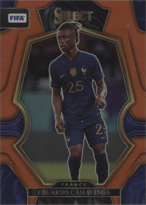 2022-23 Panini Select FIFA - Mezzanine Eduardo Camavinga #131 Orange ...