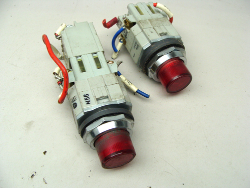 LOT OF 3 IDEC RED PUSHBUTTON AOLD212611N-R 120-660VAC TWR 858T | eBay