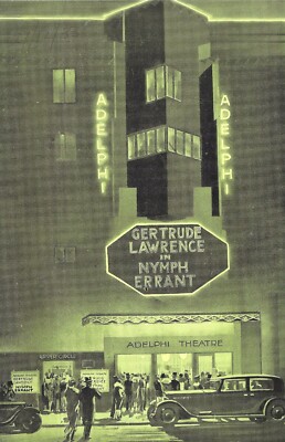 Gertrude Lawrence "NYMPH ERRANT" Cole Porter / Romney Brent 1933 London ...