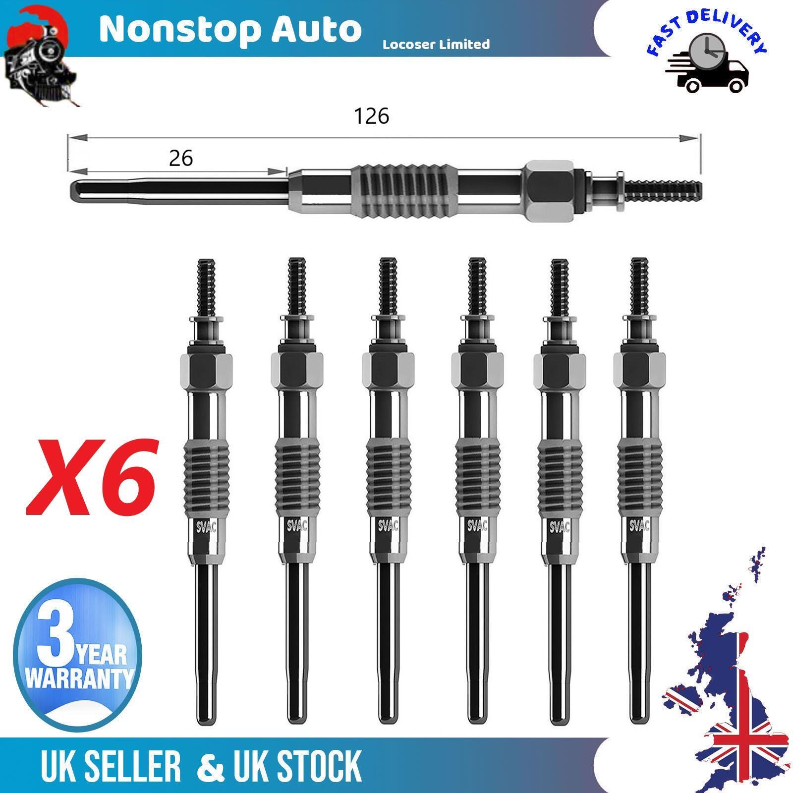 6X Glow Plugs For LAND Rover Discovery IV V Range Rover IV Sport I II ...