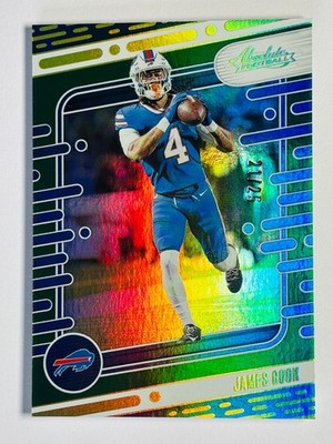2024 Panini Absolute Football James Cook Green Spectrum /25 Bills | eBay