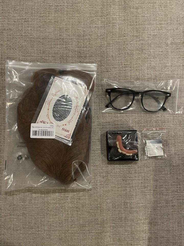 Austin Powers Wig Glasses Teeth Cosplay Halloween New | eBay