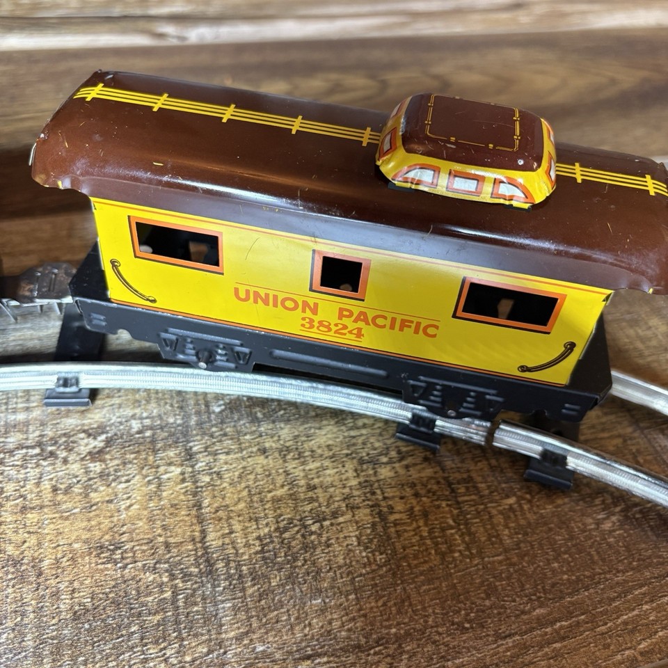 Vintage Marx #528 Mechanical Wind-up Train Set (WORKS GREAT) *see ...