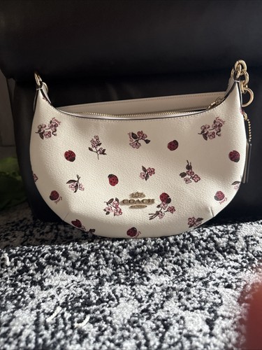 COACH🐞Payton Ladybug Floral🌸 Print Hobo Bag Used | eBay