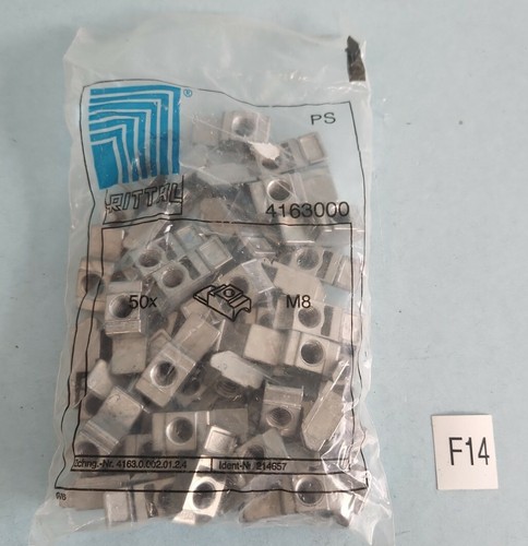 *BAG OF 50*, Rittal 4163000 Threaded Block, M8 Thread, Snap off ...