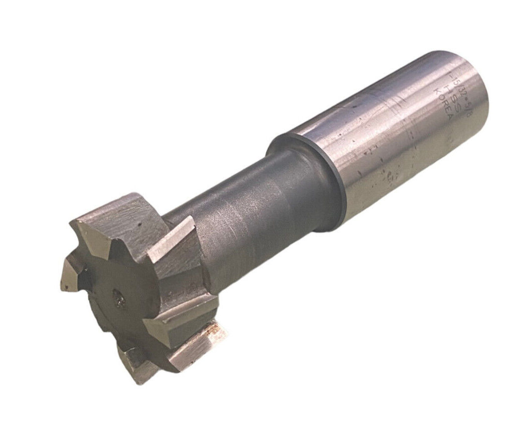 Used 1-15/32" - 5/8" (Korea) HSS, 8 Tooth, Staggered T-Slot Milling ...