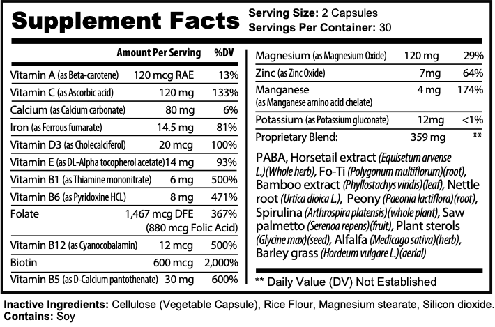 6 Bottles Restolin Hair Skin and Nails Supplement 60 Capsules x 6 | eBay