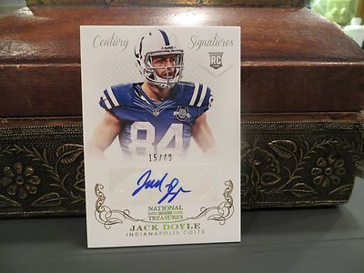 National Treasures Signatures Rookie Autograph Colts Jack Doyle 15/49 ...