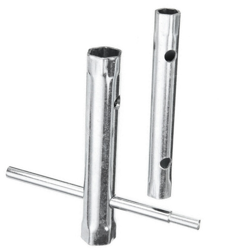 10X Tubular & Metric Box Spanner Wrench spark Bar Set Plug Sockets 6 ...