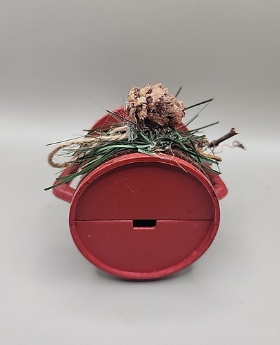 Christmas Ornament Lantern Red Plastic Pine Cone Lantern Decoration | eBay
