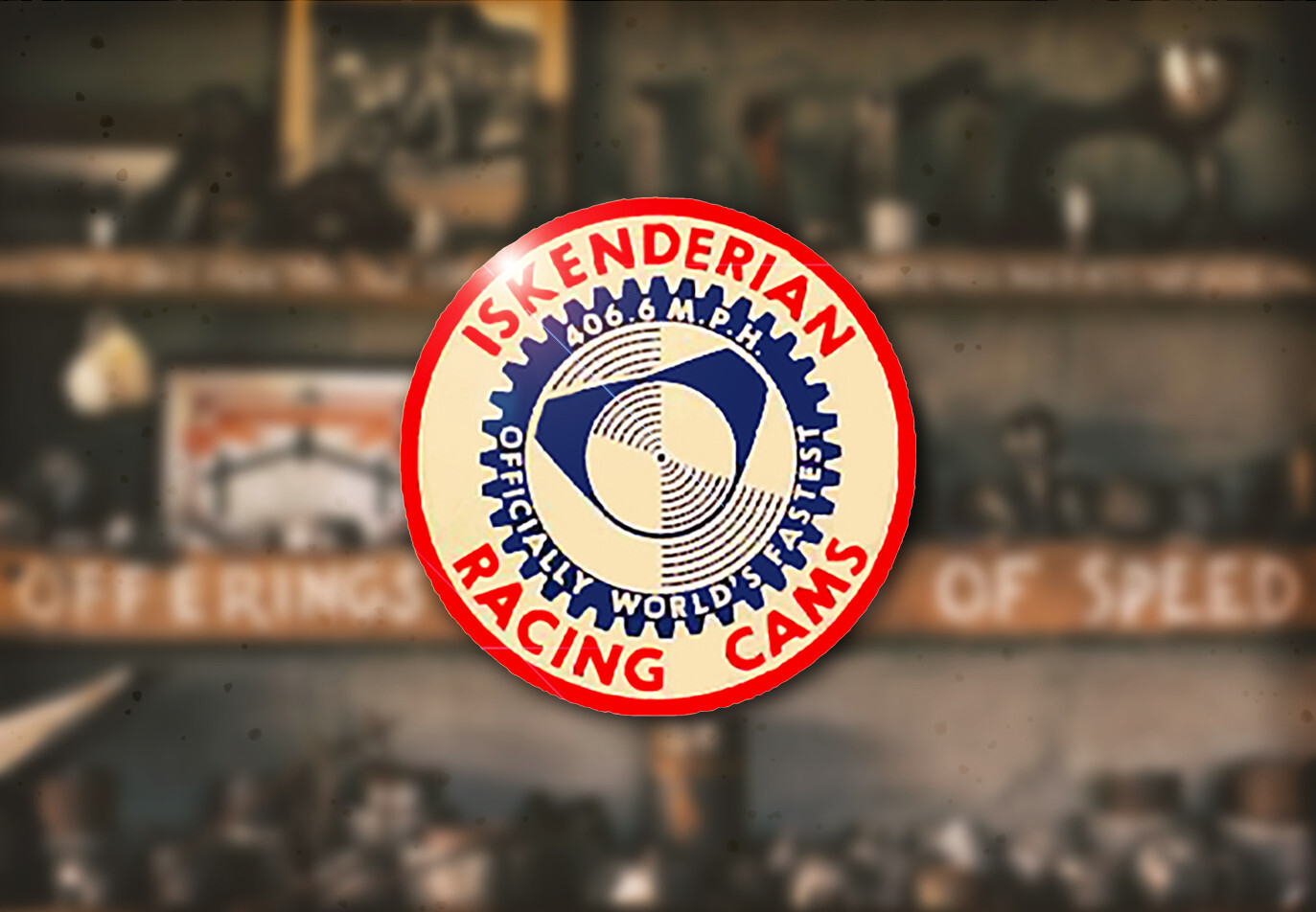 1960s Decal Hot Rod Rat Race Flathead Ford Cams Racing Speed Isky Cams ...