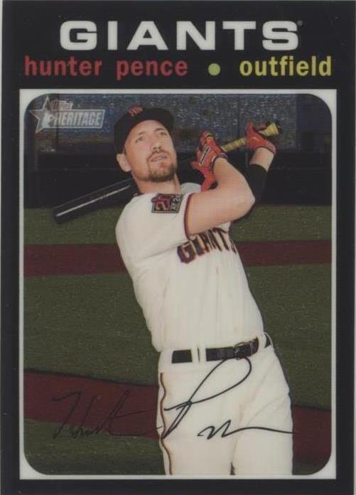 2020 Topps Heritage High Number - Hunter Pence #THC-511 Chrome /999 for ...