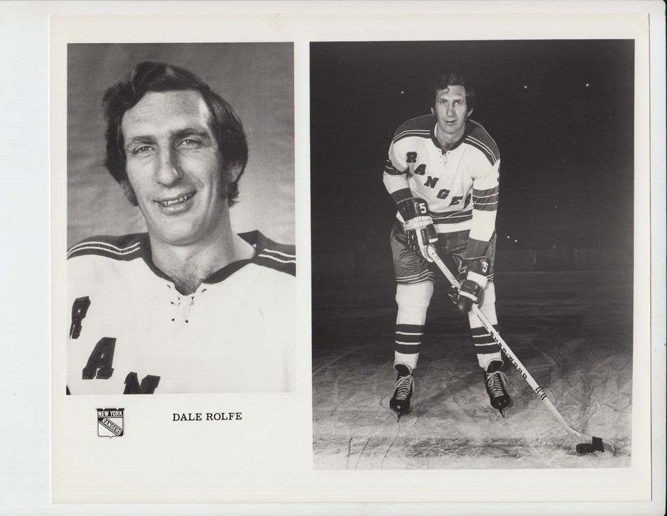 DALE ROLFE NEW YORK RANGERS ORIGINAL PUBLICITY 8X10 PHOTO PHOTOGRAPH | eBay