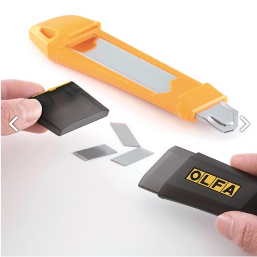 OLFA Cutter Knife with Blade Cut Box 207B Blade 18mm L-type Auto ...