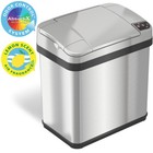 2.5 Gallon Automatic Sensor Can Stainless Steel Touchless Bathroom Home ...
