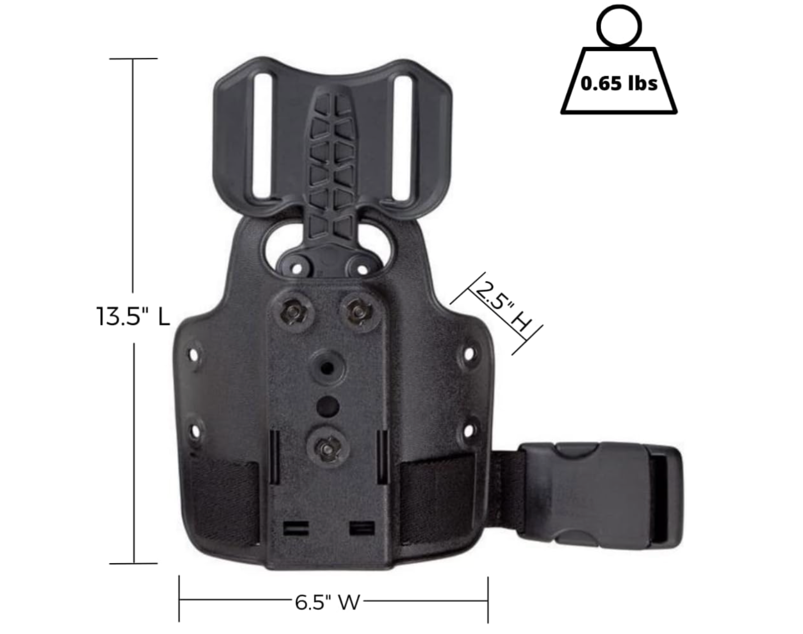 Safariland 6004-25-2 Tactical Plate W/DFA Black Drop Flex Adapter w ...