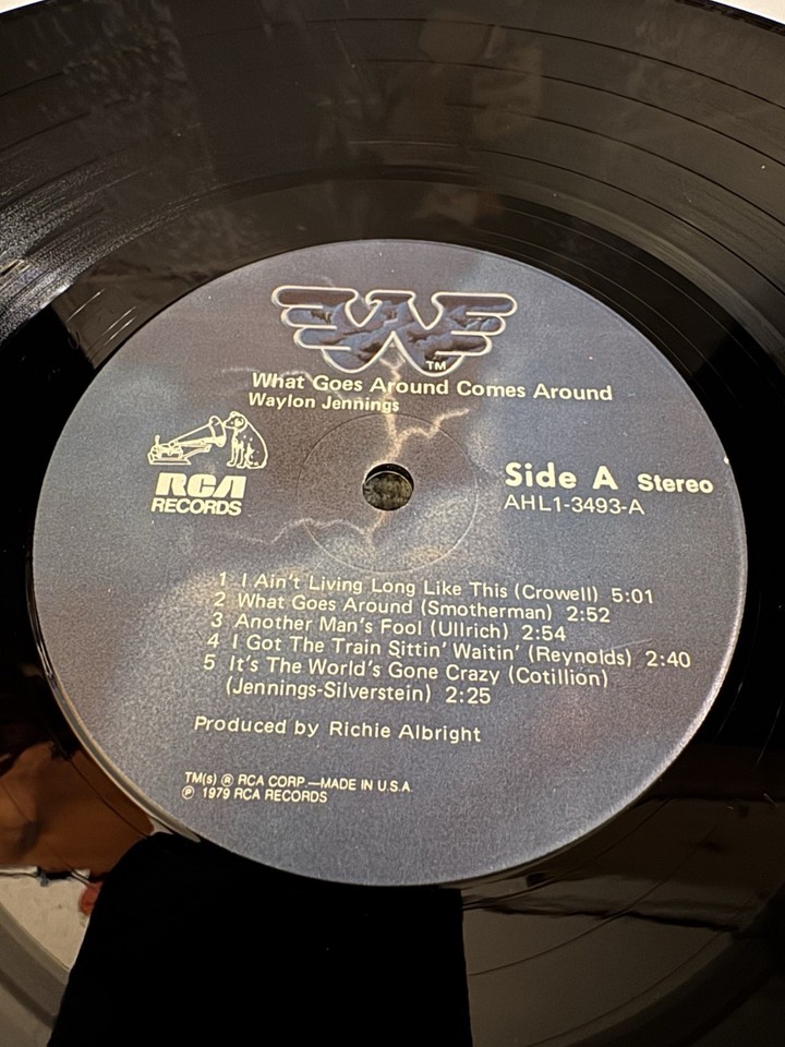 Waylon Jennings - What Goes Around Comes Around - RCA Records Press ...